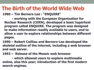 Components of the Internet and the World Wide Web | PPTX
