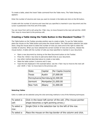 Components of the word window | DOCX