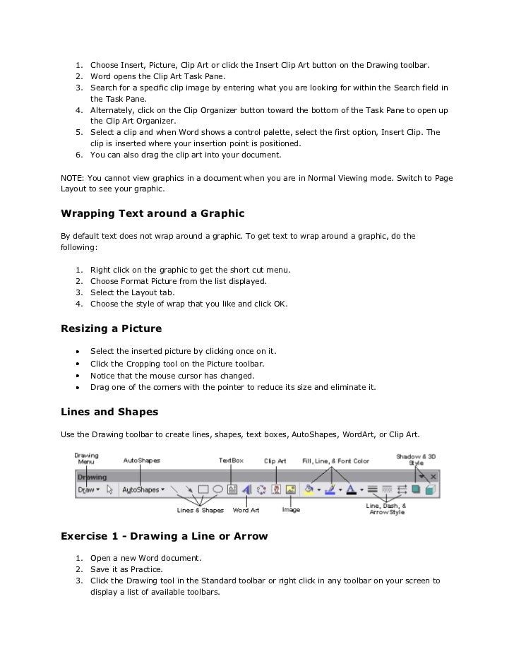 Components of the word window