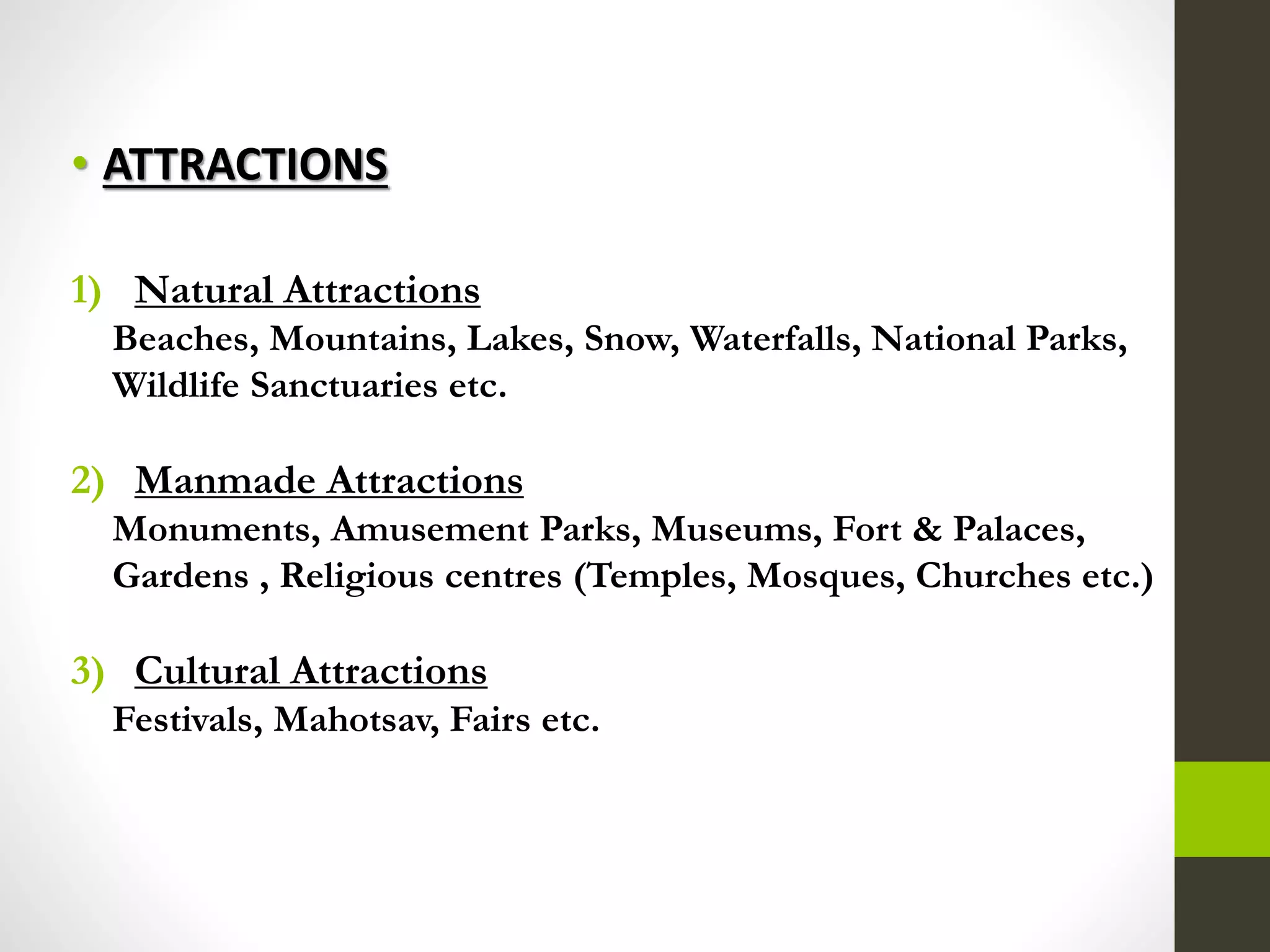 Components of tourism | PPTX