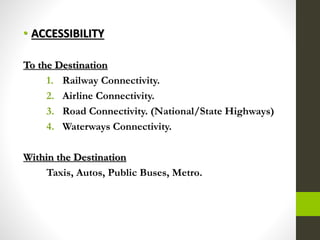 Components of tourism | PPTX