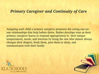 Components of Walnut Creek Infant Care | PPT