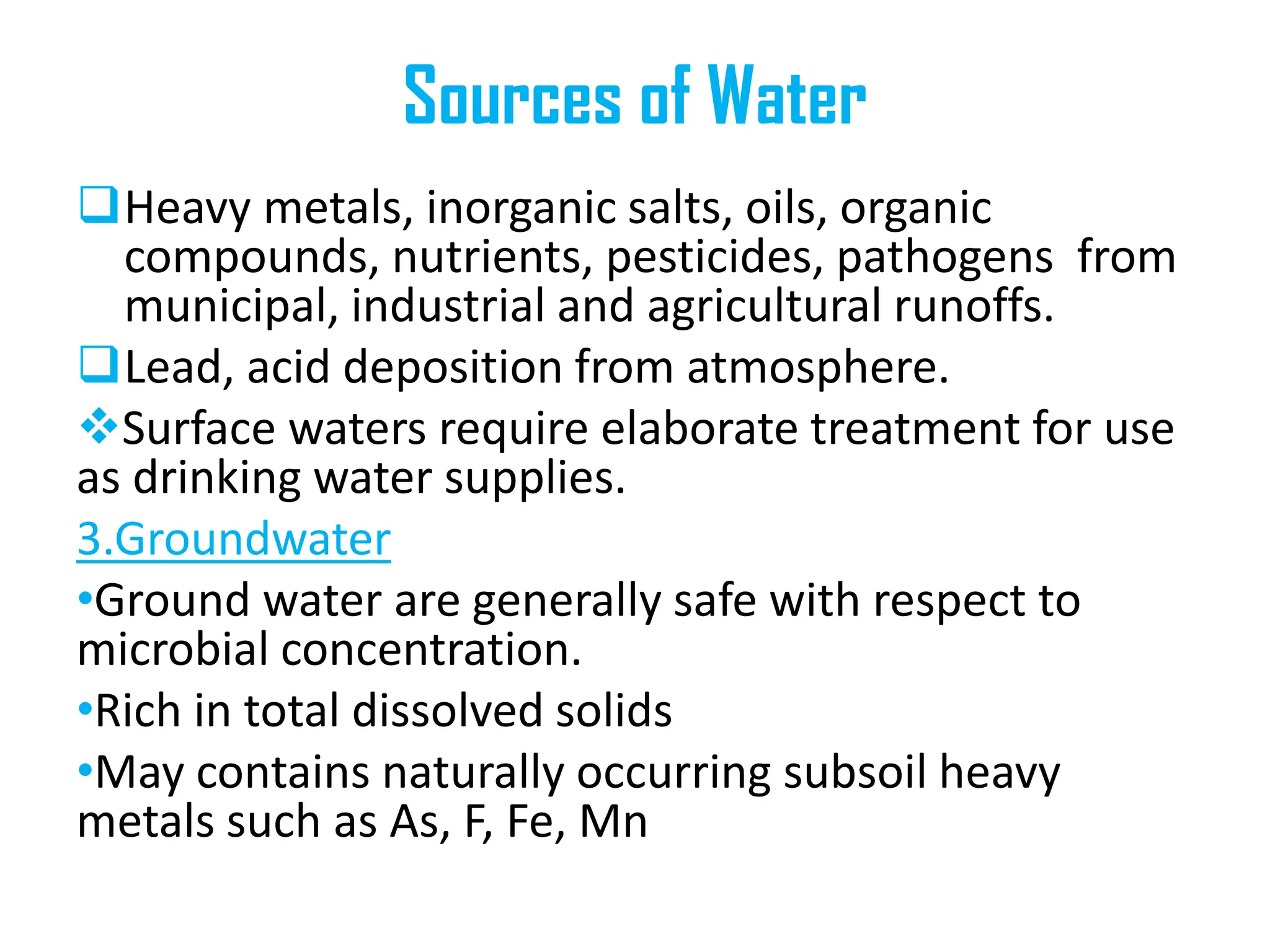 Components of Water Supply.public health engineering and water ...