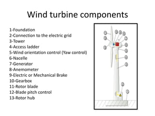 Components of wind mill | PDF