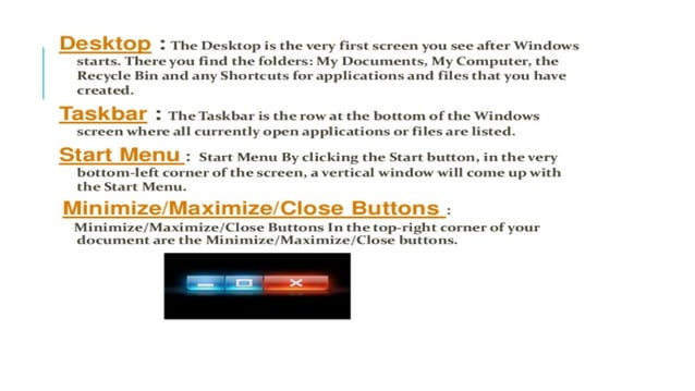 Components of Windows presentation pptx | PPT