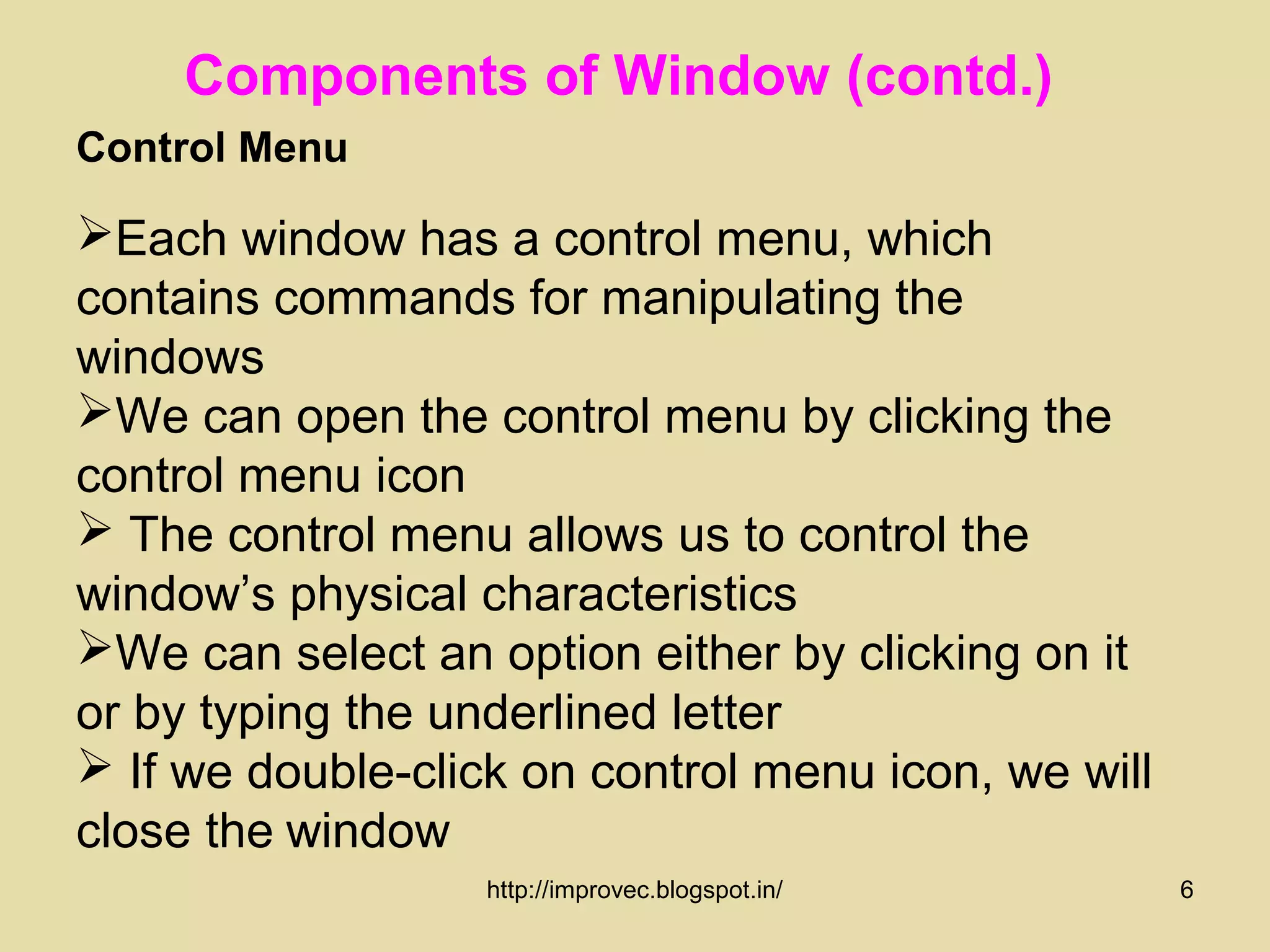 Components of windows.36