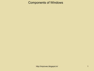 Components Of Windows 36