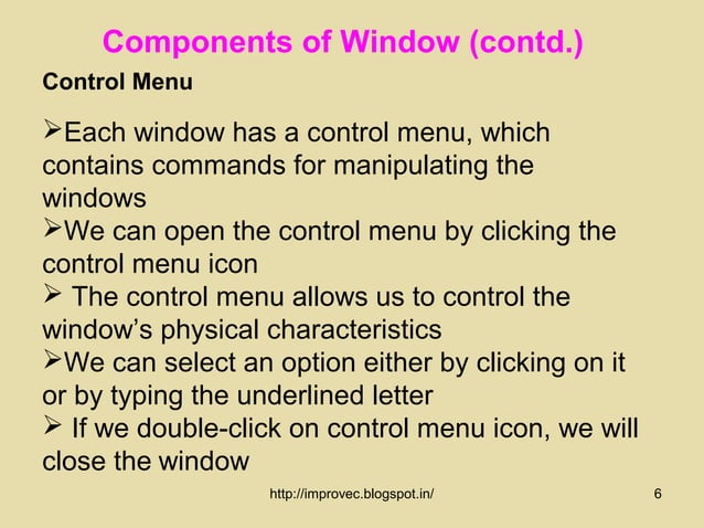 Components of windows.36