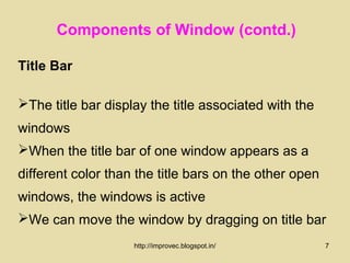 Components of windows.36