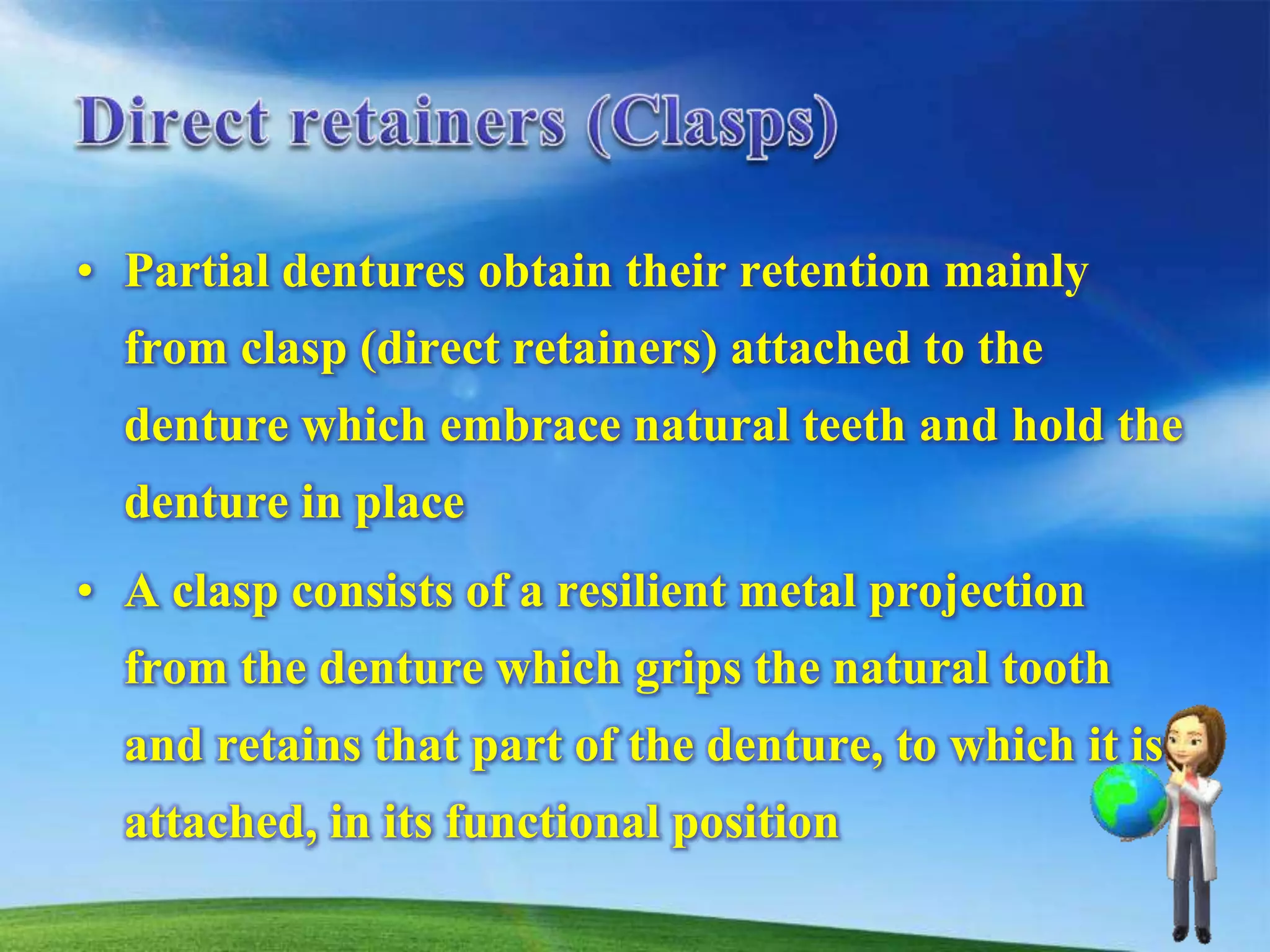 Component Parts of A Partial Denture | PPTX