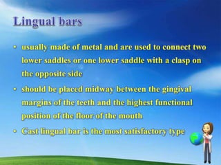 Component Parts of A Partial Denture | PPTX