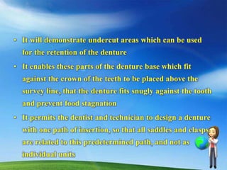 Component Parts of A Partial Denture | PPTX