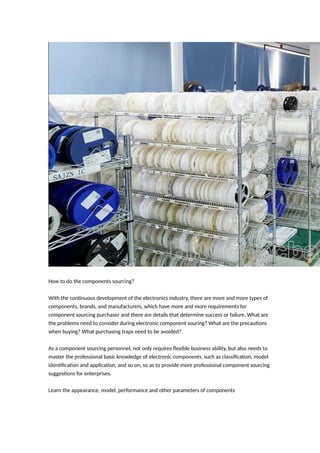 Components Sourcing, Electronic parts supplier - Hitech Circuits Co., Limited | PDF