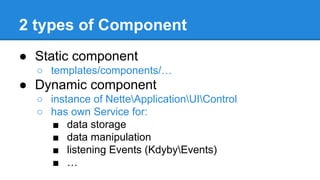 Independent components in Nette Framework | PDF | Technology & Computing