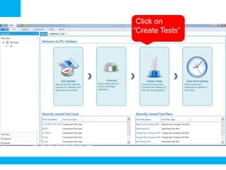 ETL Validator: Component Test Case Wizard | PPTX