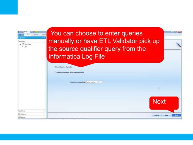 ETL Validator: Component Test Case Wizard | PPTX