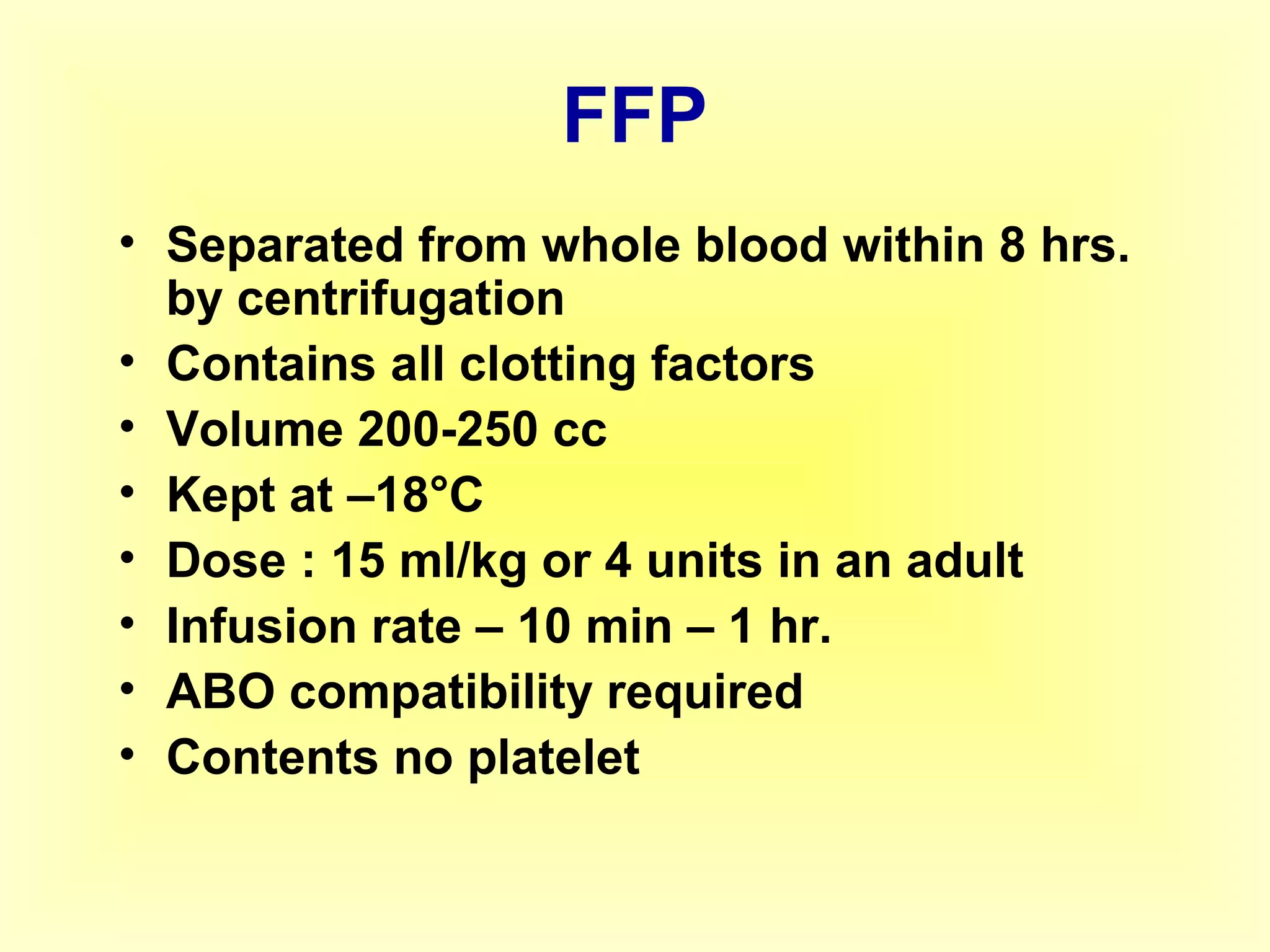 Component therapy in obstetrics | PPT | Blood Disorders | Diseases and ...