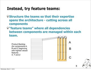 Agile Component versus Agile Feature Teams | PDF | Operating Systems ...