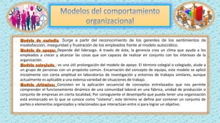 Comportamiento organizacional | PPT