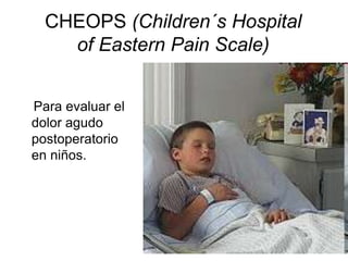 Comportamiento y valoración del niño ante el dolor | PPT