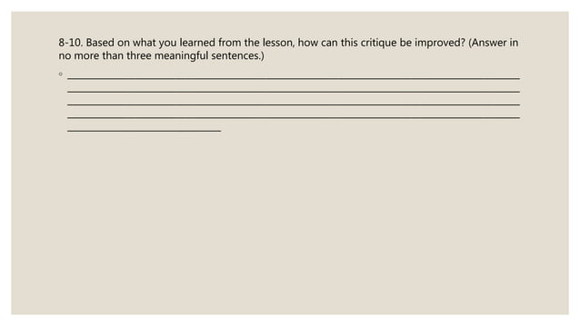 Compose an Independent Critique of a Chosen Selection.pptx
