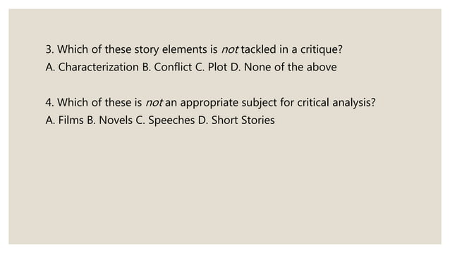 Compose an Independent Critique of a Chosen Selection.pptx