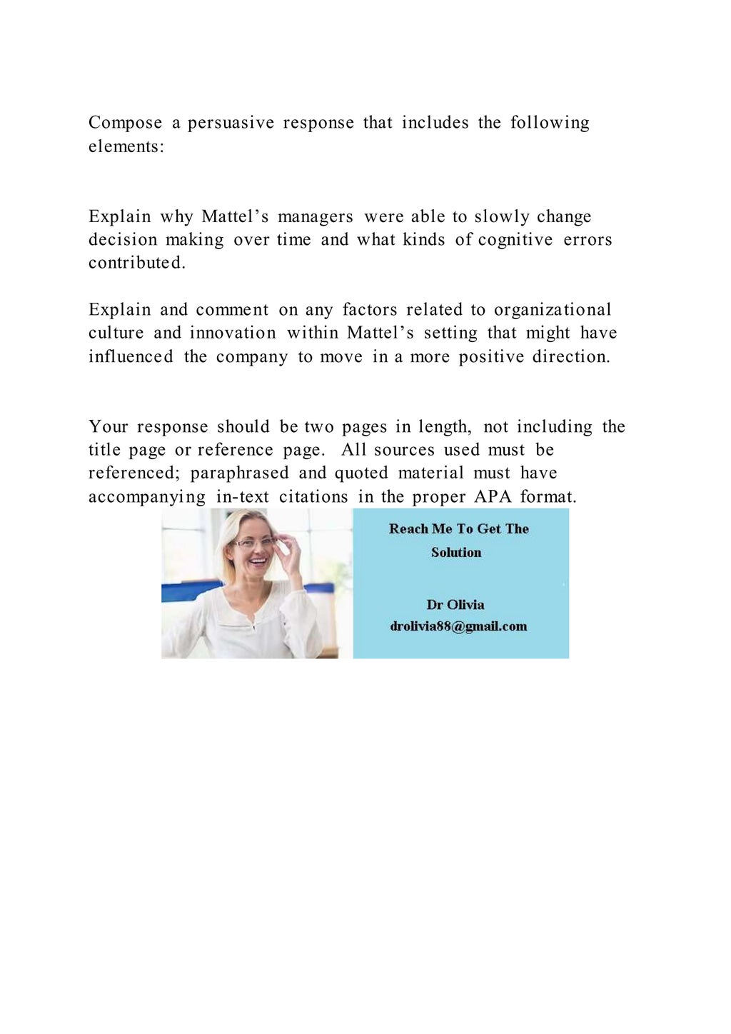 Compose a persuasive response that includes the following elements | PDF