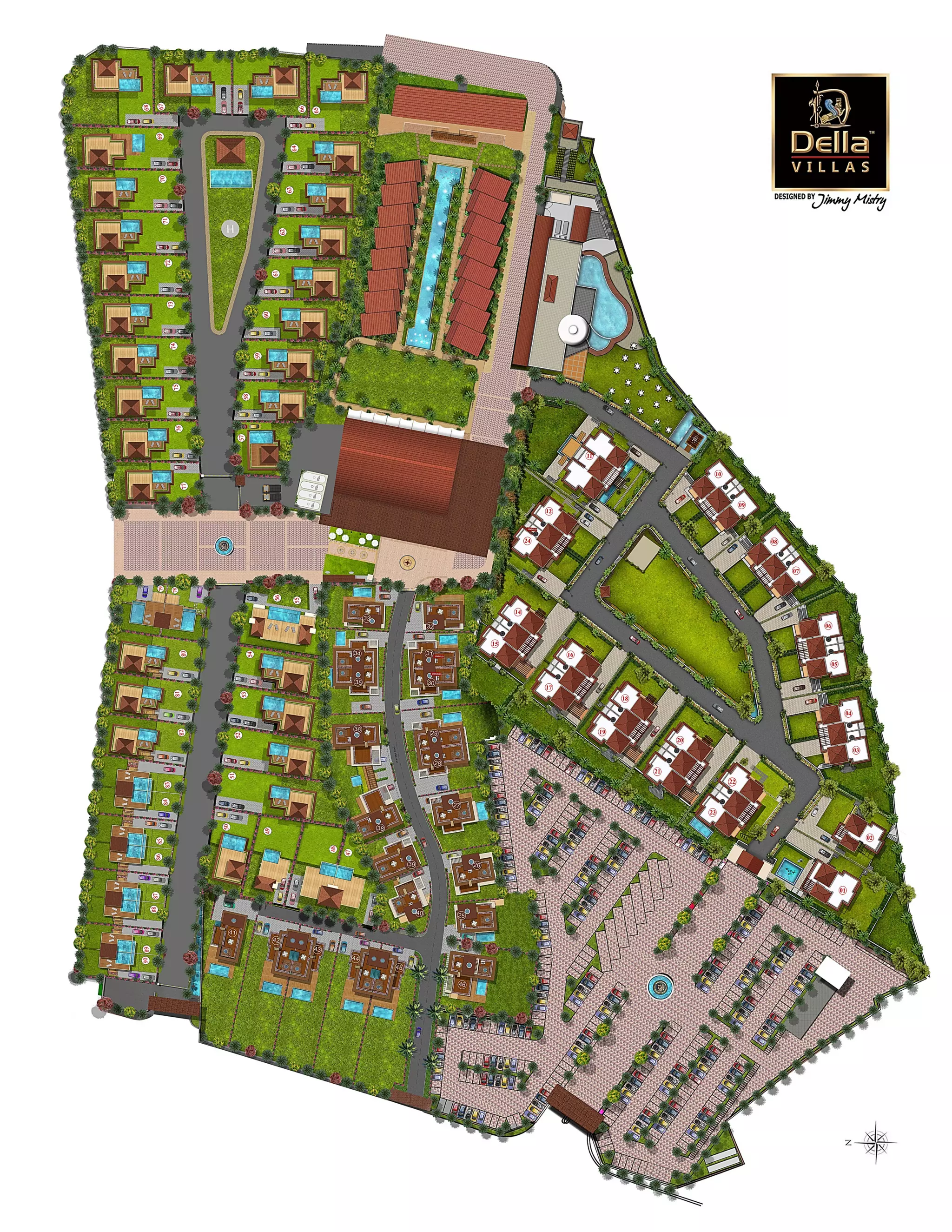Della Villa Resort Project Layout | PDF