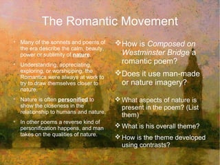 Composed on Westminster Bridge by William Wordsworth | PPT