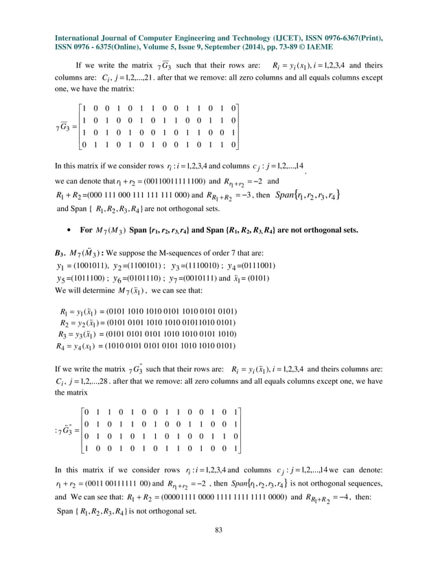 Composed short m sequences | PDF