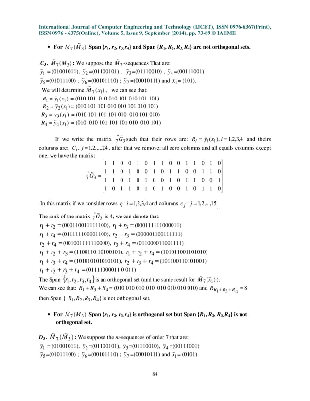 Composed short m sequences | PDF