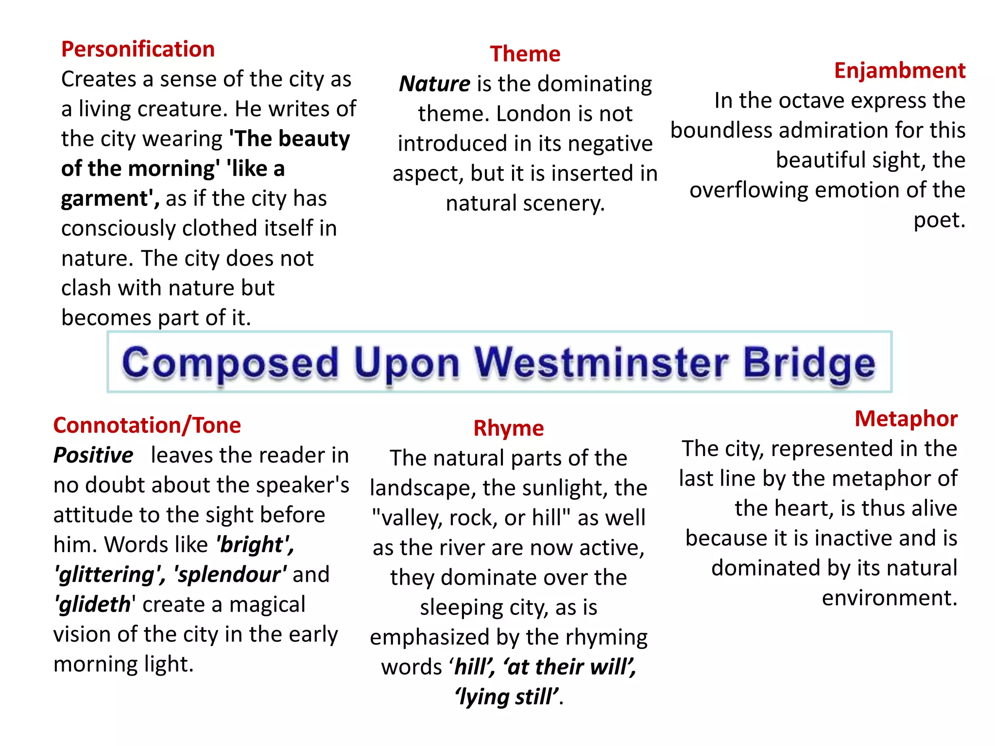 Composed upon westminster_bridge | PPTX