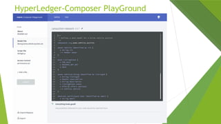 Hyperledger Composer | ODP