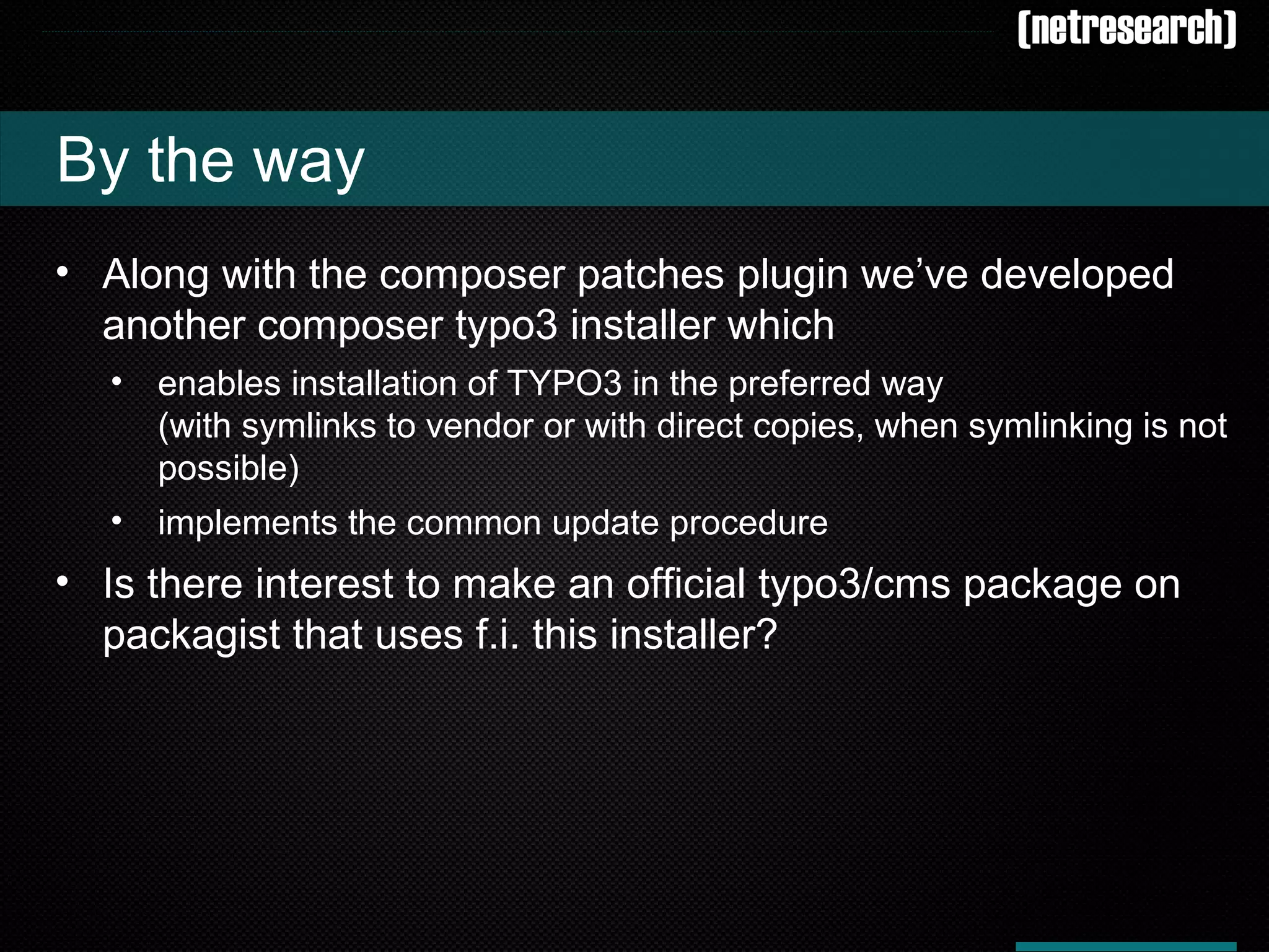 Distributed Patching With Composer Ppt