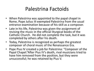 Composer 2 palestrina | PPT
