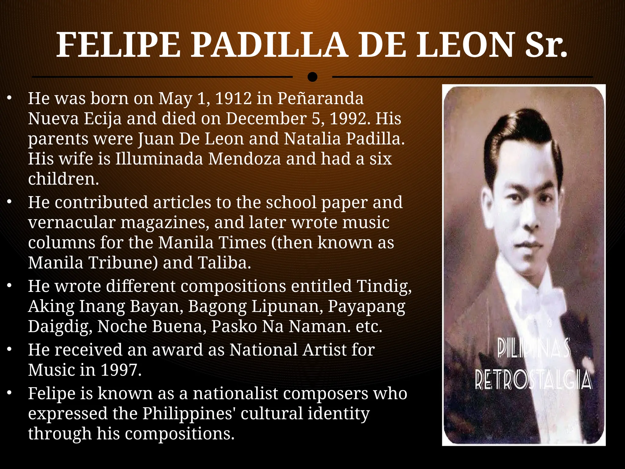 Contemporary Philippine Music: 20th Century Traditional Composers | PPTX