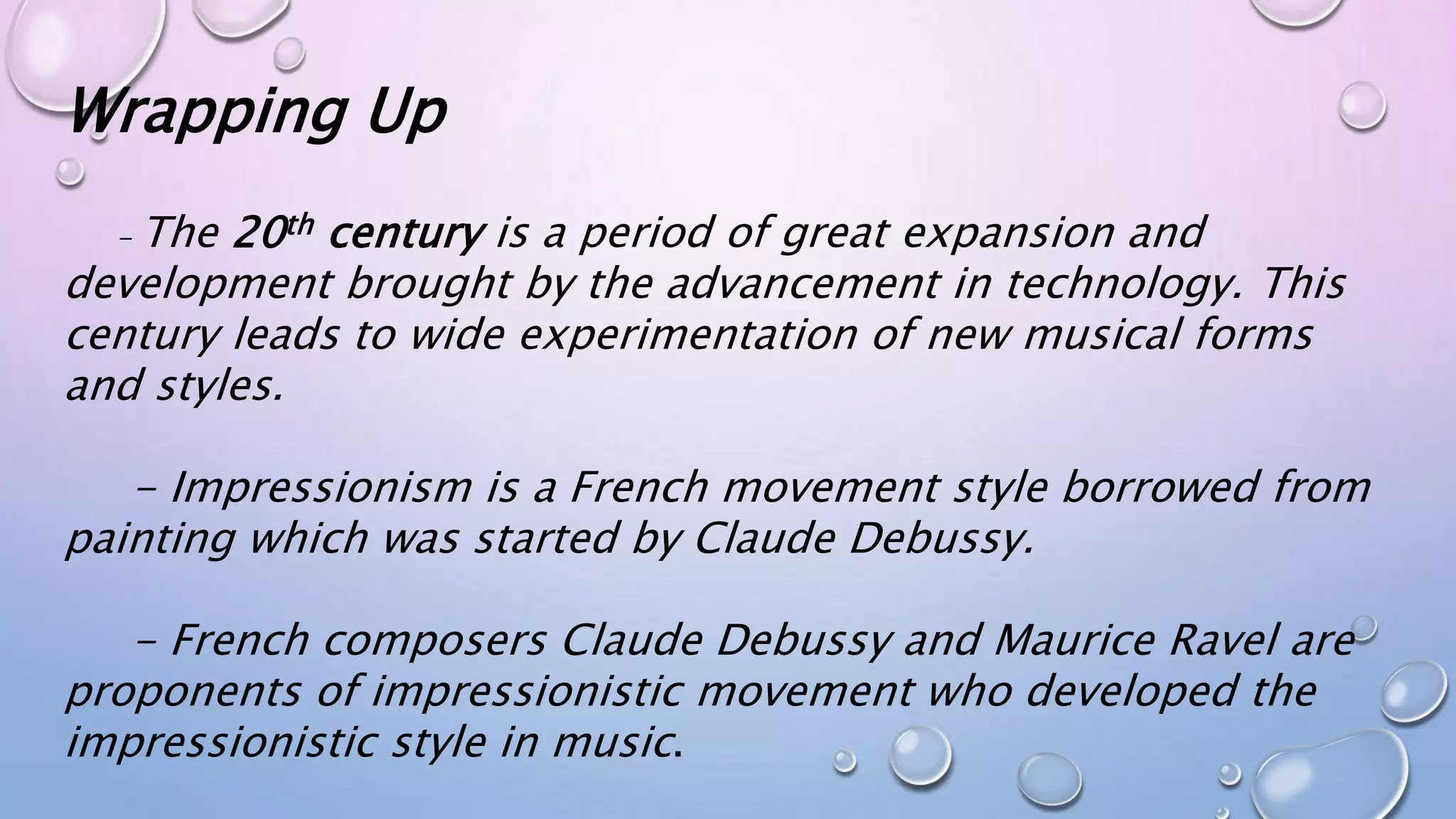 Composers of impressionist music | PPTX