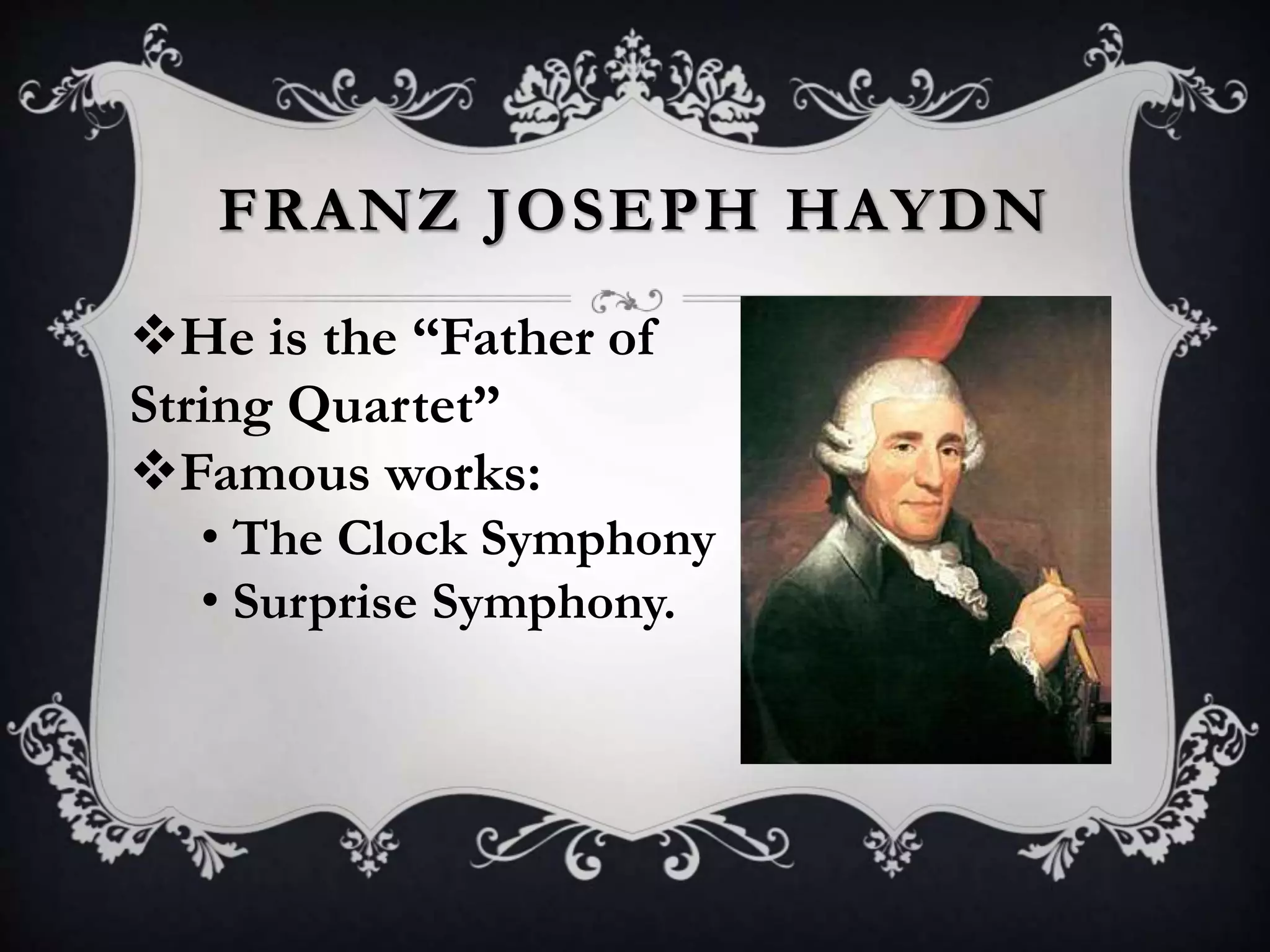 Composers of the classical period | PPTX