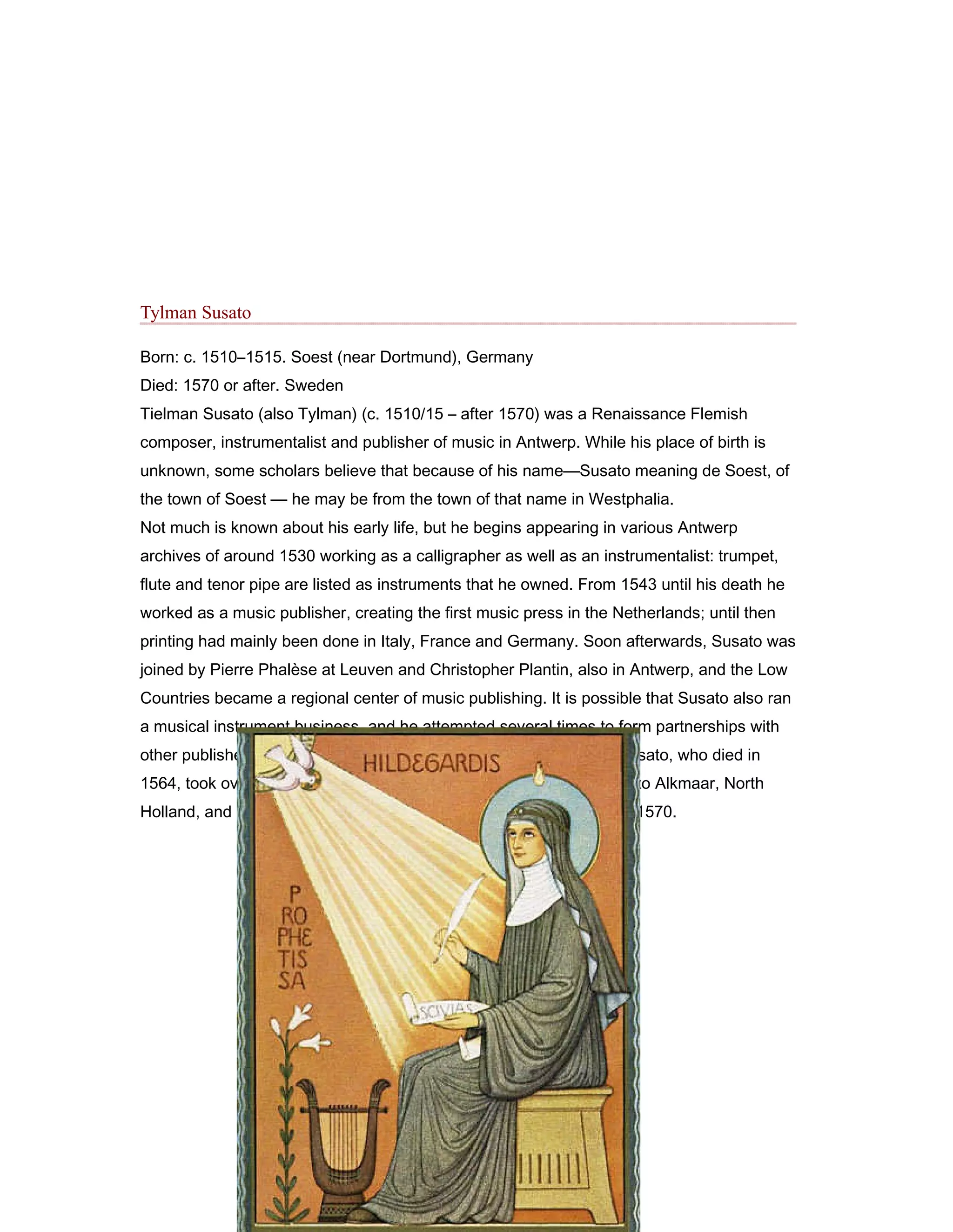 Composers of the middle ages | DOC