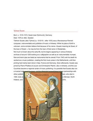 Composers of the middle ages | DOC