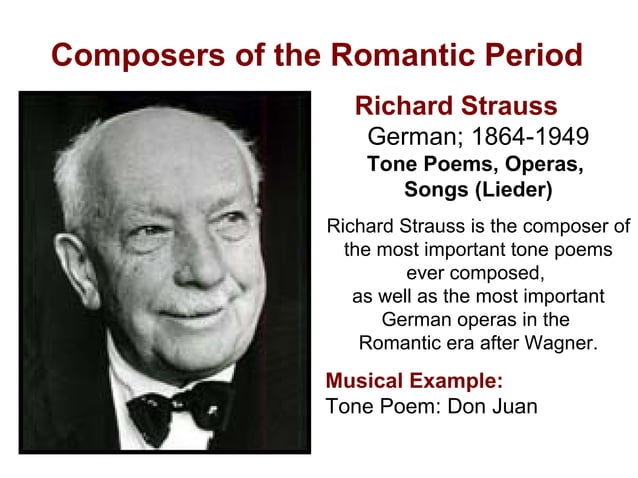 Composers of the Romantic Period | PPT