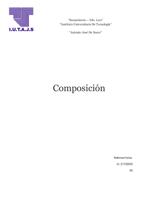 Composiciion | PDF