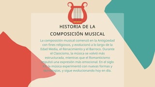 Primer trabajo de presentación en diapositivas COMPOSICION MUSICAL | PPTX