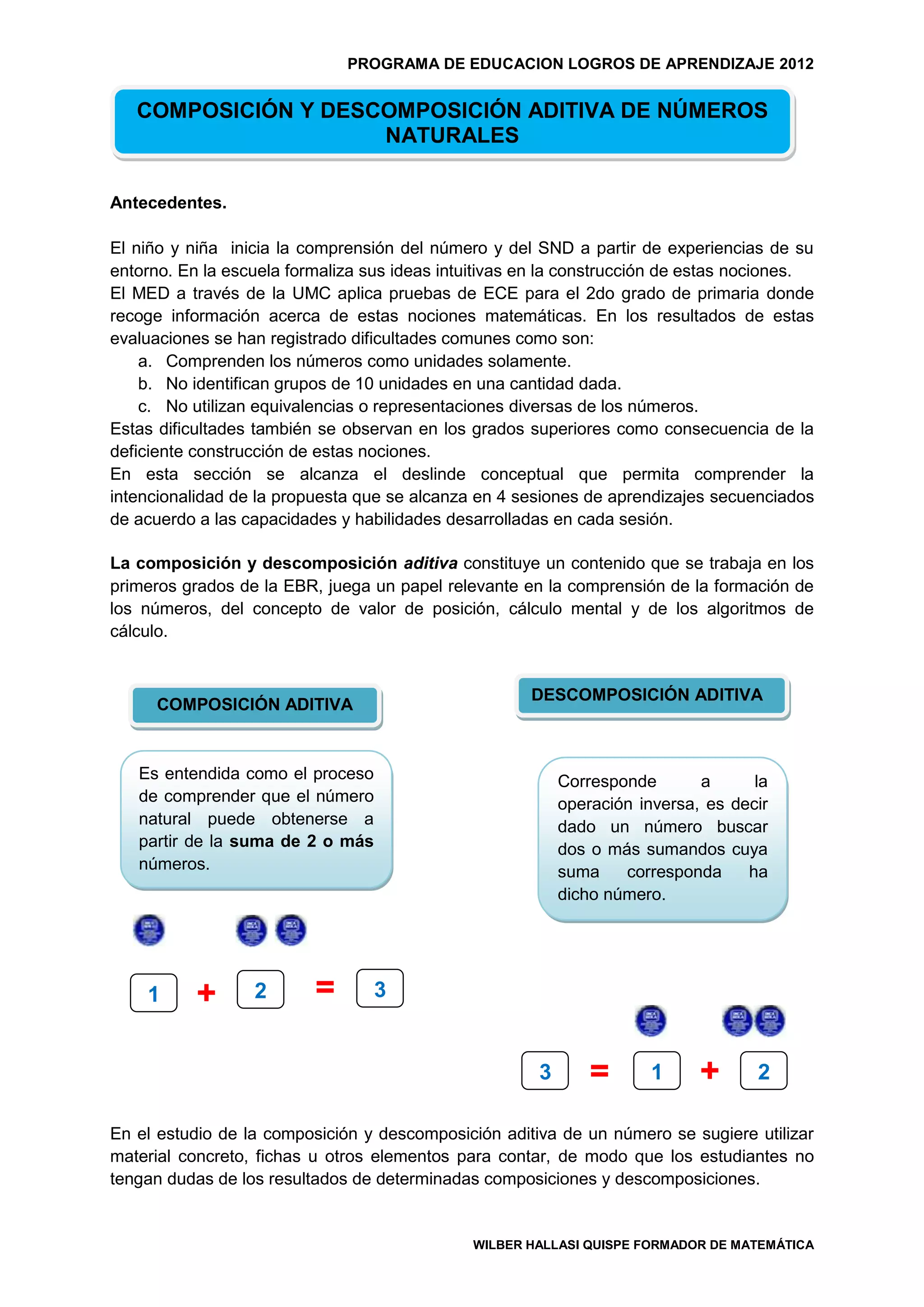 Composicion y desco aditiva | PDF