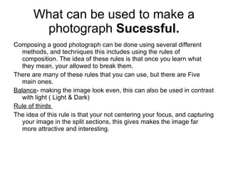 Composing a good photograph | PPT