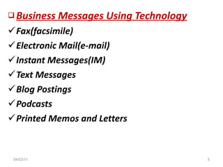 Composing business messages ppt | PPT