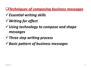 Composing business messages ppt | PPT