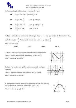 Composição de funções | PDF