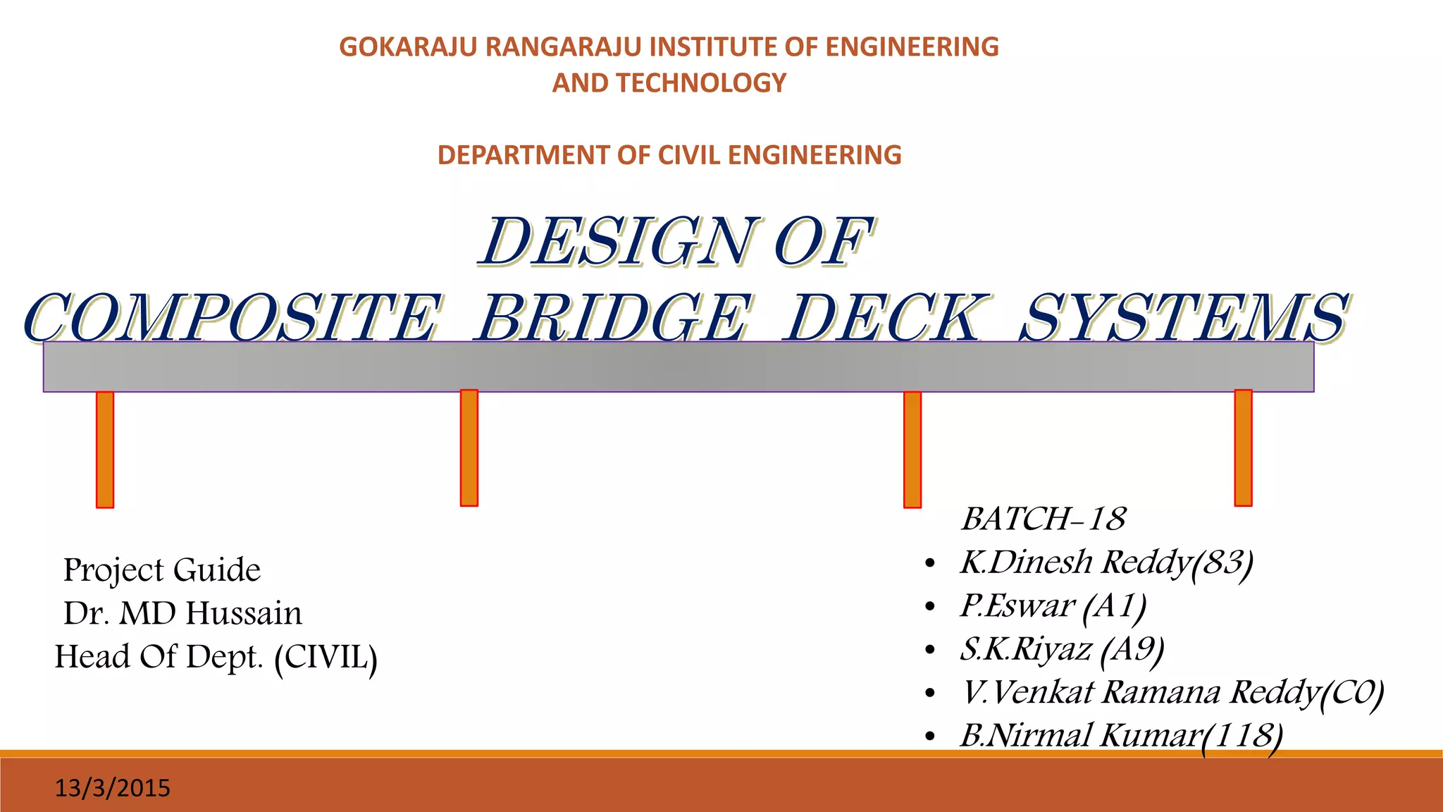 Composite deck bridge systems | PPTX