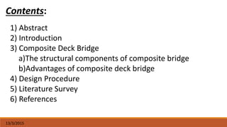 Composite deck bridge systems | PPTX
